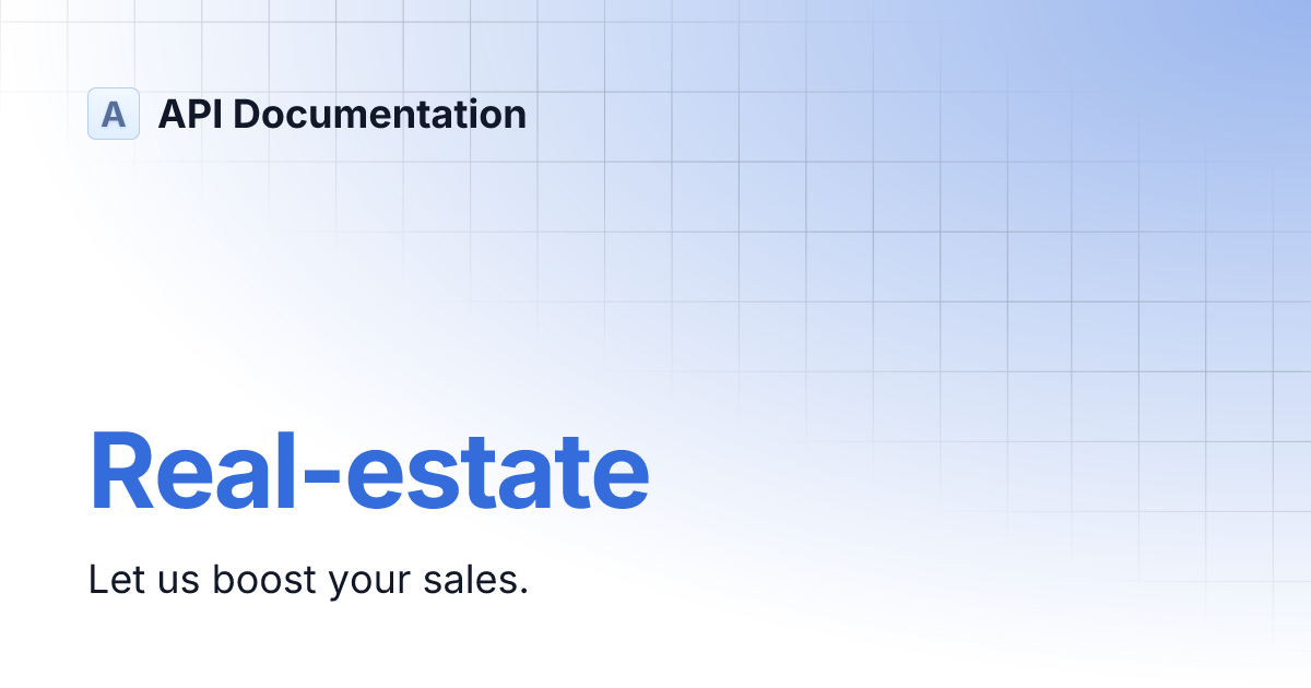 Real-estate | API Documentation